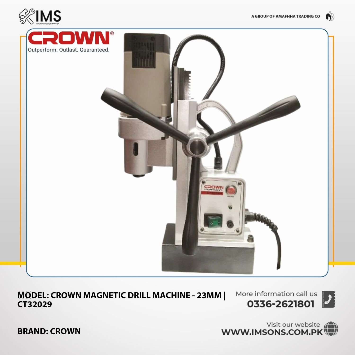 Crown Magnetic Drill Machine - 23mm | CT32029 - Imsons - Your Trusted ...