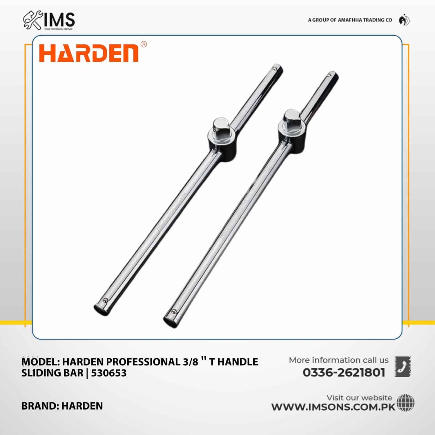 Harden Professional 3/8＂T Handle Sliding Bar | 530653 - Imsons - Your ...