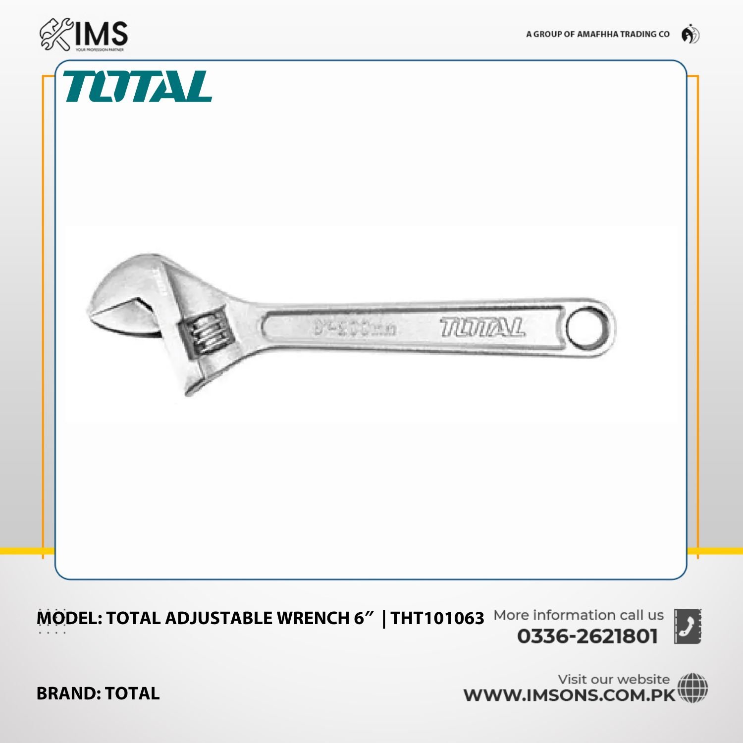 Total Adjustable Wrench 6″ | THT101063 - Imsons - Your Trusted Online ...